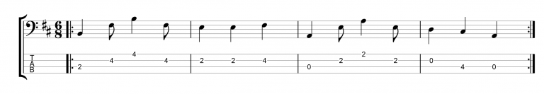 6/8 Time Signature Bass Grooves - Bass Practice Diary 13 - Johnny Cox Music