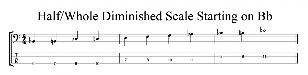 How to Use the Diminished Scale in Jazz - Bass Practice Diary 29 ...