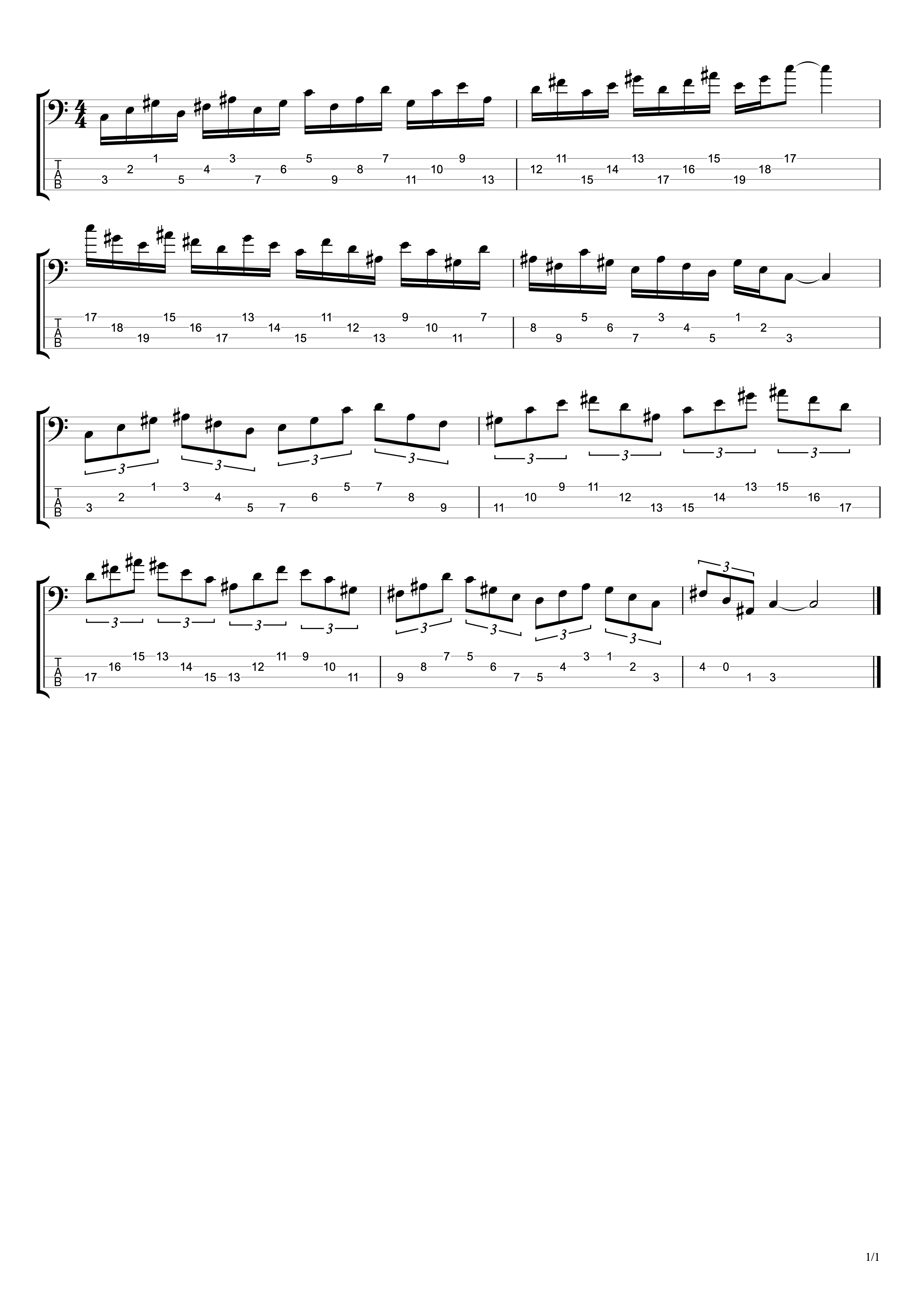 Augmented/Whole Tone Symmetrical Jazz Bass Exercise - Bass Practice ...