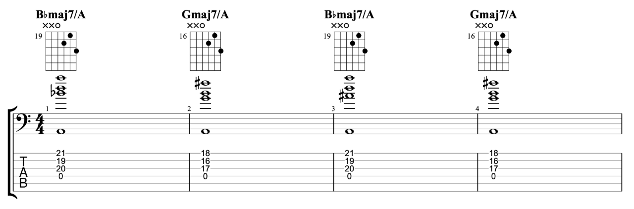 Naima Chords on 6-String Bass - Bass Practice Diary 117 - Johnny Cox Music