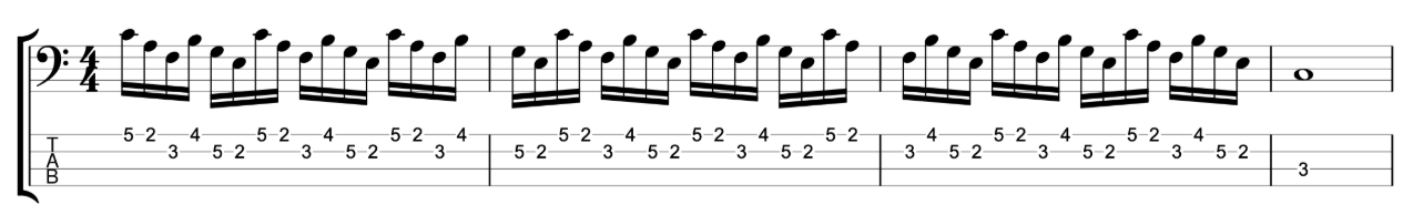 Timing Exercise #1 - Sixteenth Notes in Groups of Three - Bass Practice ...